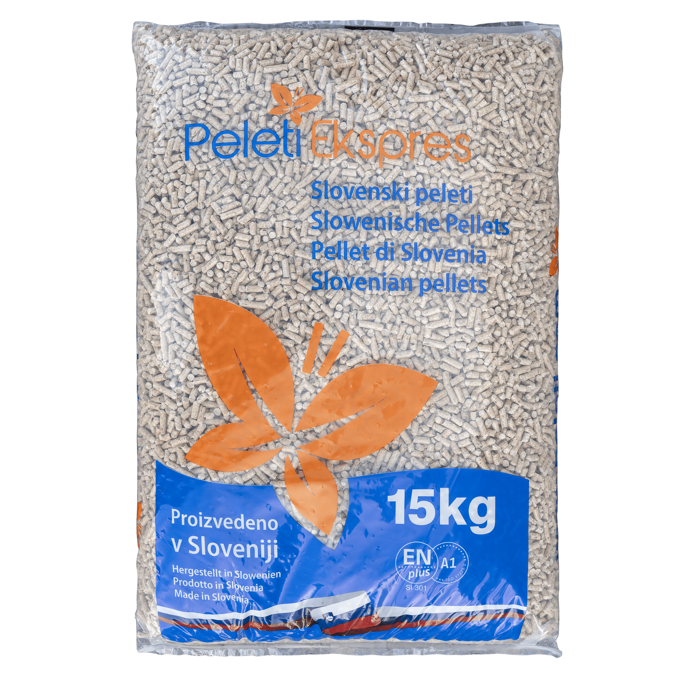 Peleti Ekspres ENplus A1 premium SLOVENSKI PELETI na paleti 990 kg ...